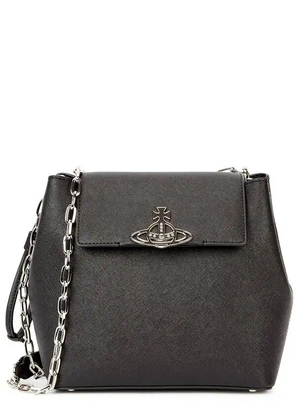 Vivienne Westwood Debbie Leather Bucket Bag - Black 