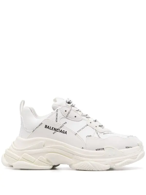 Balenciaga Triple S Low-top Sneakers - White