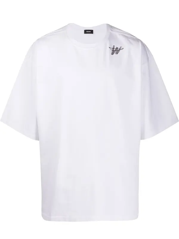 We11Done Logo-print Oversized T-shirt - White