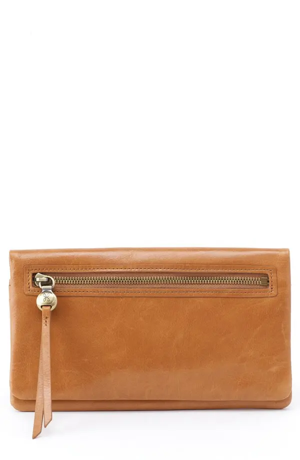 Hobo Wo Lumen Zip Bifold Walletbrown - Honey | Editorialist
