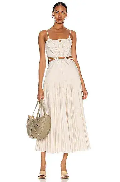 jonathan simkhai maxi dress Jonathan Simkhai Tierneigh Teardrop Cutout Maxi Dress