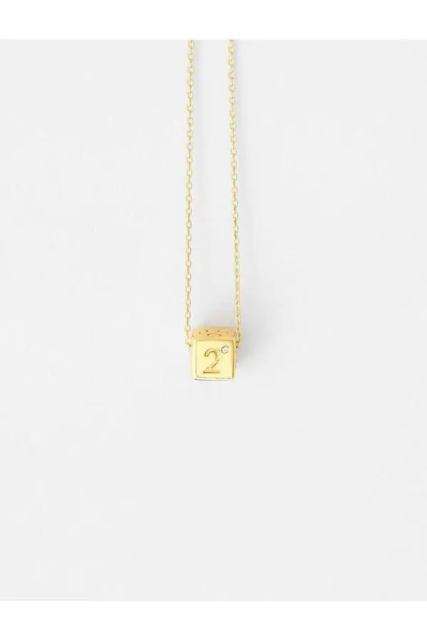 Buy Maje Number 2 Dice Necklace - Gold At 50% Off | Editorialist