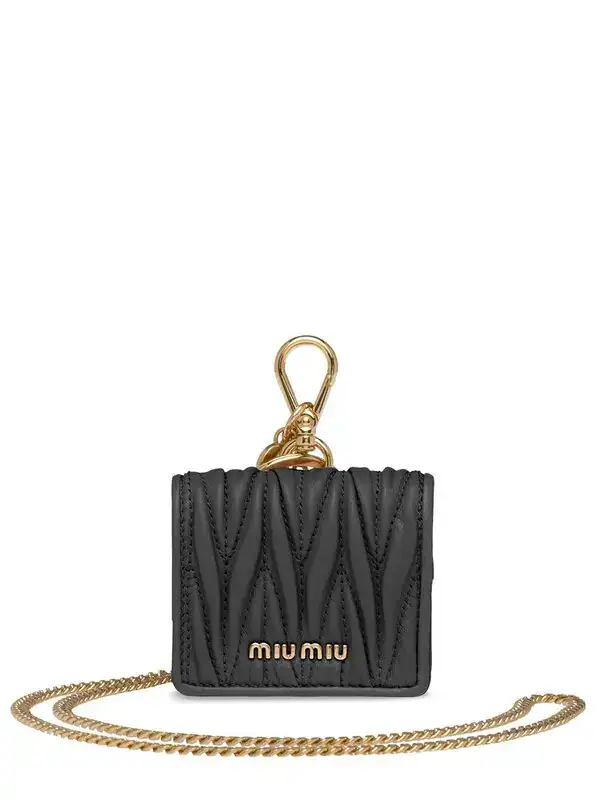 Miu Miu Matelassé Airpods Pro Case - Black | Editorialist