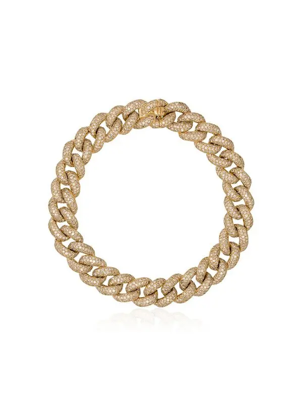 Shay 18kt Yellow Diamond Link Bracelet - Gold
