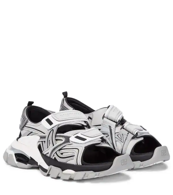 BALENCIAGA track sandal トラック グレー/ブラック 42 Balenciaga Track Sandals In Grey - 50% Off | Editorialist
