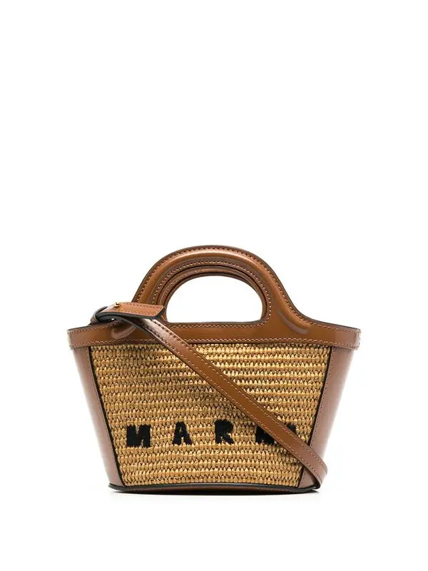 Marni Tropicalia Tote Bag - Brown