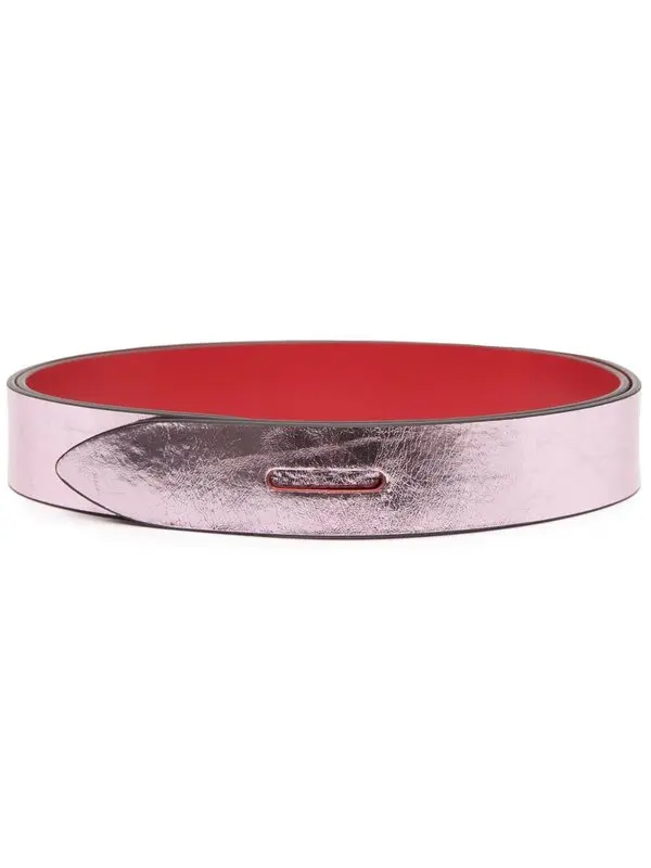 NWT Isabel Marant PINK ‘Lecce’ metallic belt Isabel Marant Lecce Knotted Metallic Leather Belt Large NWT main image 2