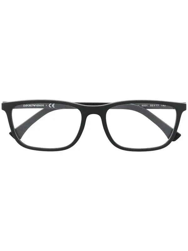Emporio Armani Rectangle Wayfarer-frame Glasses