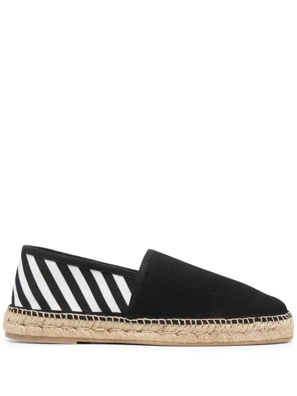 Off-White Diagonal Stripes Espadrilles