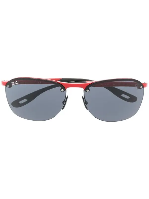 Buy Ray-ban Ferrari Curved Sunglasses - Red At 19% Off | Editorialist