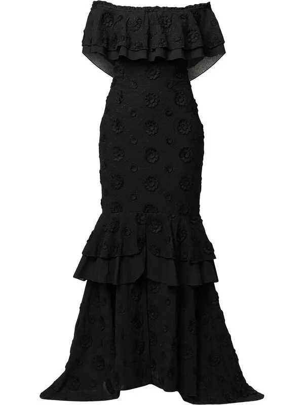 we are kindred charlotte off shoulder dress We Are Kindred Avril Off-Shoulder Maxi Dress - Black