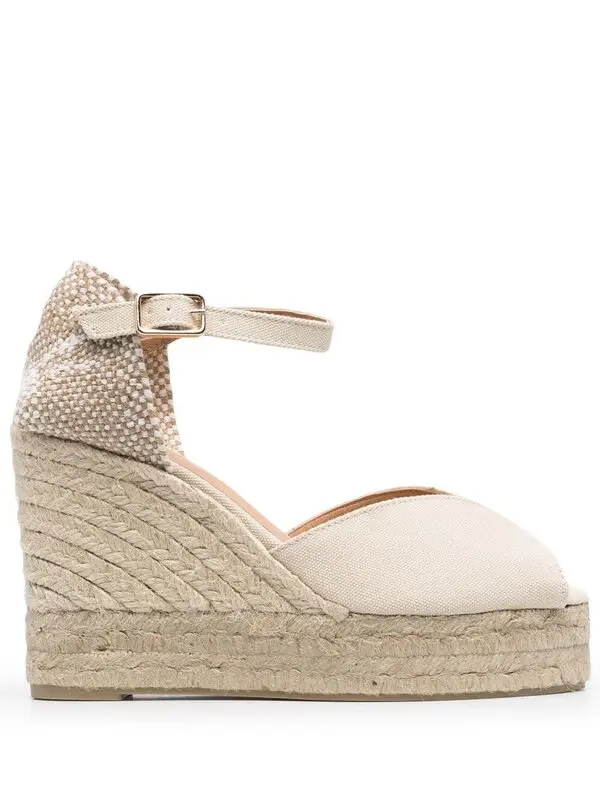 CastaÑer 105mm Carol Wedge Espadrilles - Neutrals