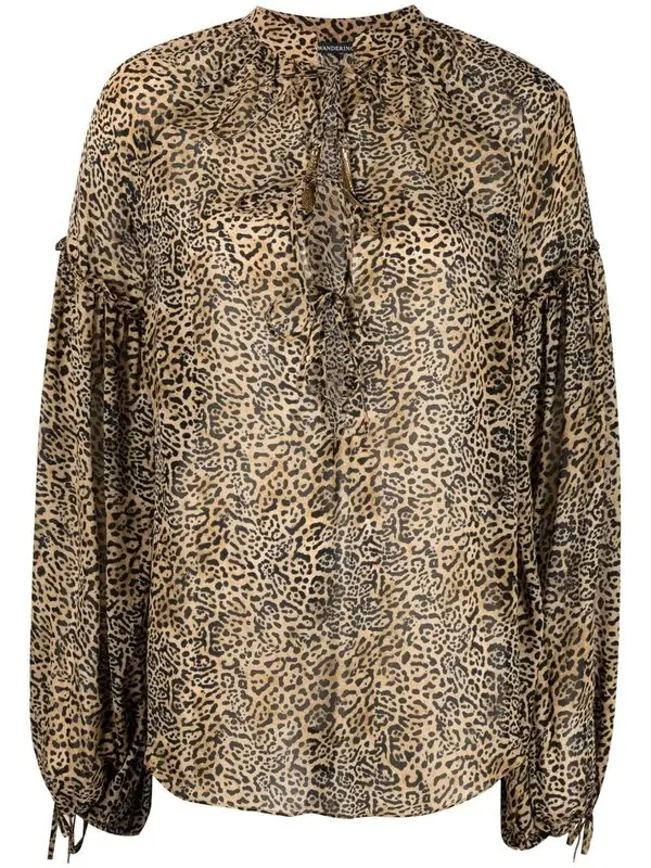 Wandering Leopard Print Blouse