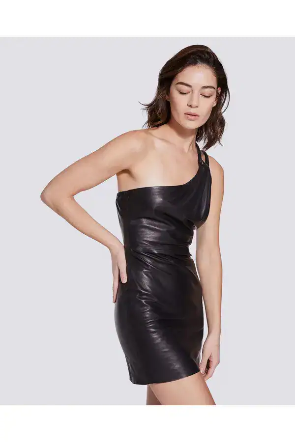 keyhole mini dress Kiara Open Back Color::#49-Dark Tan VILA textured jersey maxi and effortlessly cool—the True $150-$200