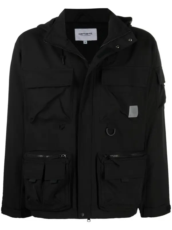 Carhartt Work In Progress Elmwood Hooded Jacket In Black - 20% Off 