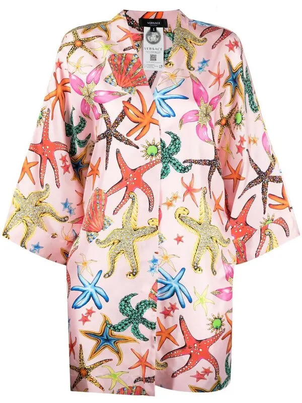 pink versace dressing gown Versace Pink 'I Heart Baroque' Bathrobe