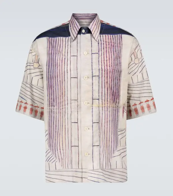 Lemaire Ramirez Short-Sleeved Shirt - Multicoloured | Editorialist