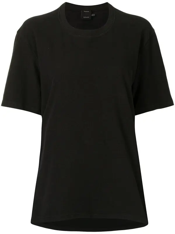 Proenza Schouler Overdyed Eco Core Jersey T-shirt - Black