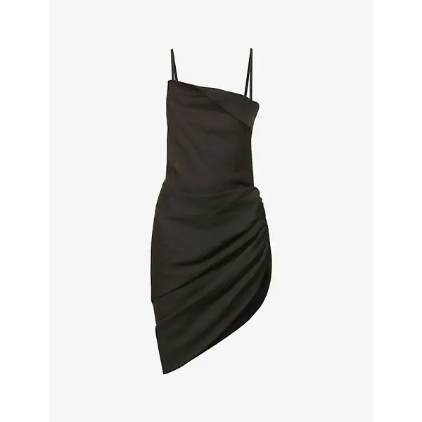 navy blue dress for baby girl Jacquemus // Navy Maille Velour Backless Dress – VSP Consignment