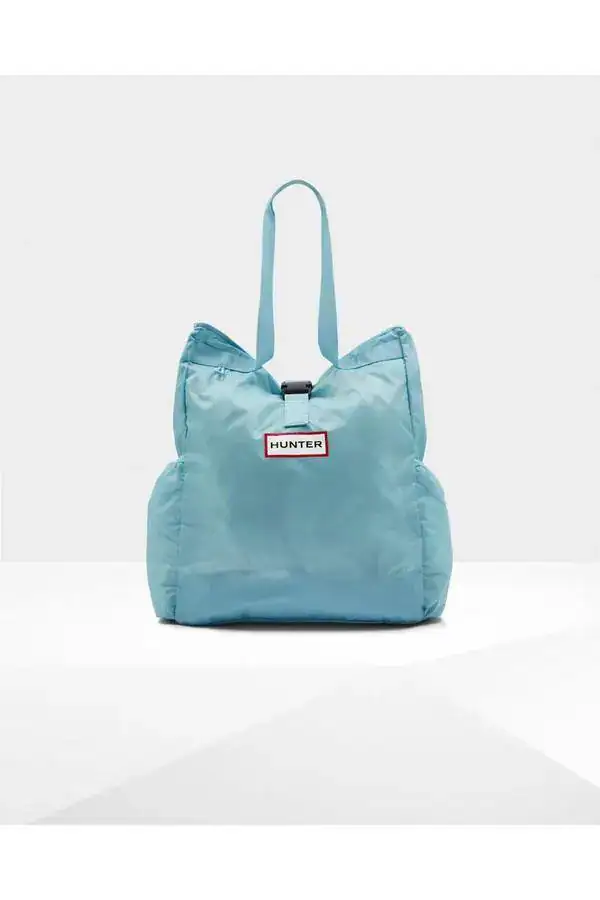 Hunter Original Ripstop Packable Tote Bag In Blue - 30% Off