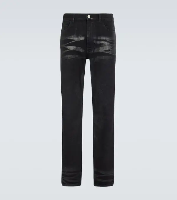 Givenchy Coated Slim-Fit Jeans In Black - 50% Off | Editorialist