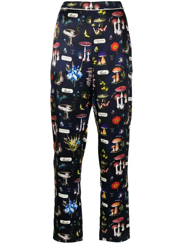 Fleur Du Mal Magical Mushroom Pyjama Trousers