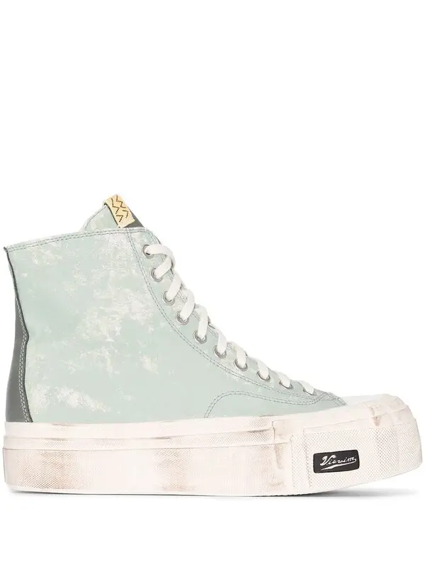 Visvim Skagway G. High-Top Sneakers In Light Green - 31% Off 
