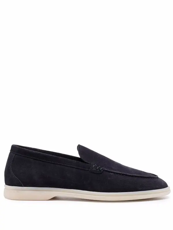 SCAROSSO Ludovica Suede Loafers - Blue