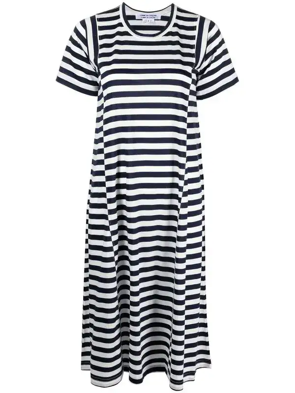 comme des garcons t shirt dress Stripe Long T-Shirt Dress  La Garonne