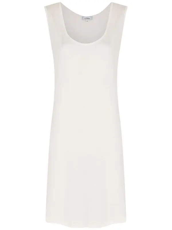 AMIR SLAMA Sleeveless T-shirt Dress - White