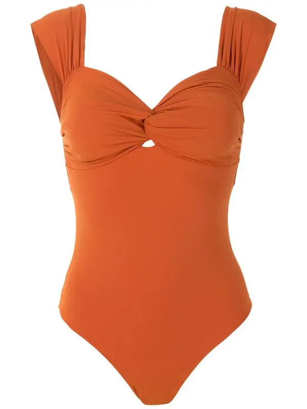 CLUBE BOSSA Margareta Ruched One-piece Swimsuit - Orange