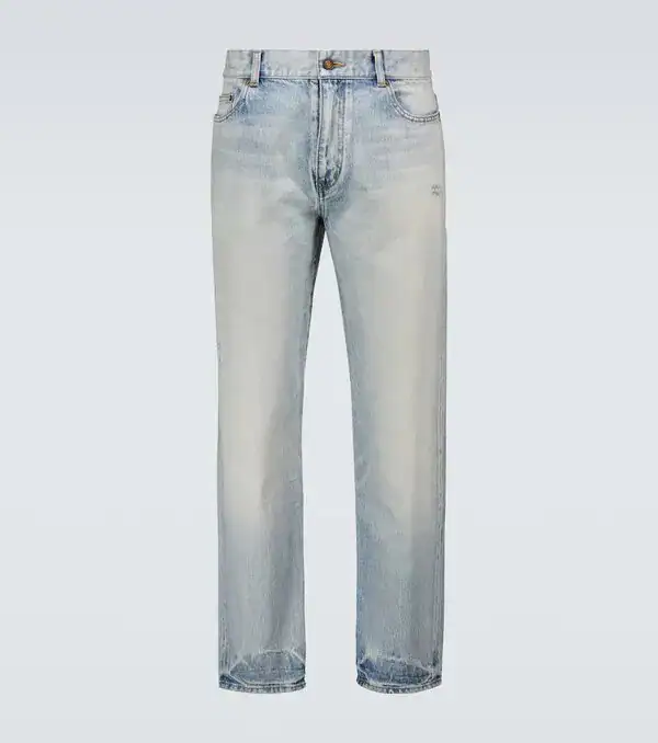 パンツ SAINT LAURENT 21SS Carrot-fit Jeans Saint Laurent Carrot-Fit Jeans - Blue | Editorialist