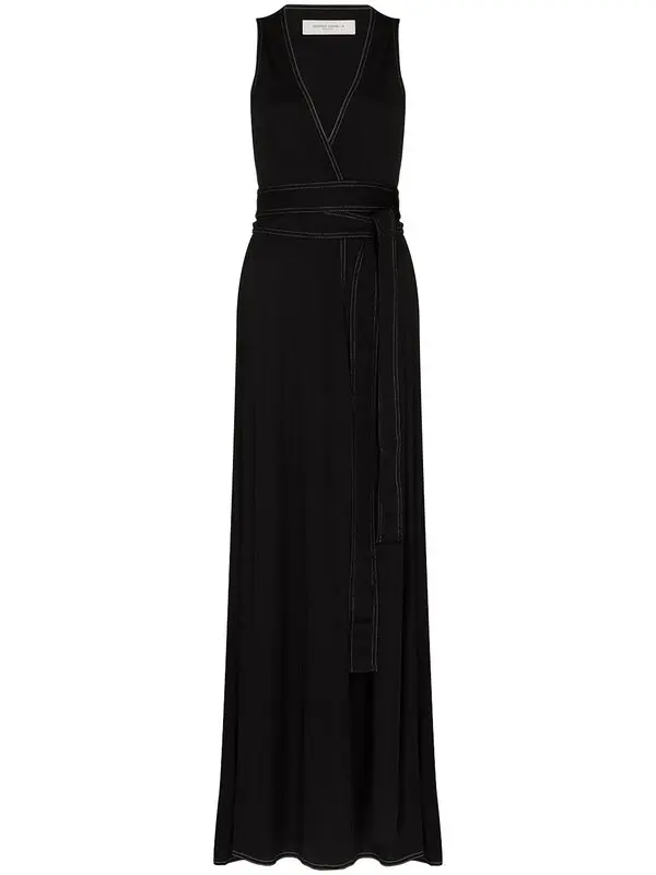 Golden Goose Cleopatra Maxi Belted Dress In Black - 70% Off | Editorialist
