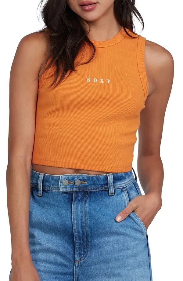 Roxy Roxify Embroidered Tank - Orange | Editorialist