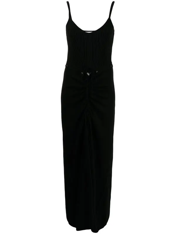 Christopher Esber Ruched Disconnect Cami Knit Dress In Black - 55% Off |  Editorialist