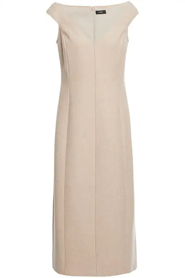 theory beige dress Theory Betty Long Sleeve Dress main image 0