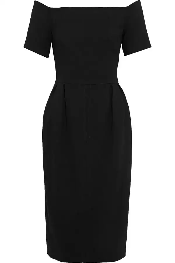 fendi dress off shoulder Introducing the FENDI gown from our toile collection , A romantic fit &  flare crafted in floral embroidered lace and stretch georgette. , With a  semi-sweetheart neckline and detachable off-shoulder