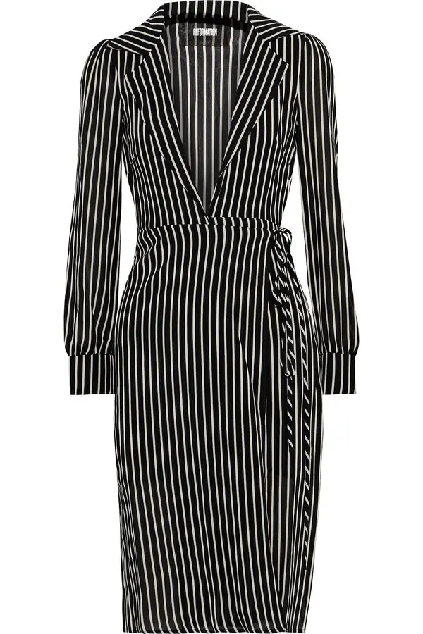 reformation midi wrap dress Flattering Reformation Wrap Dress 2019