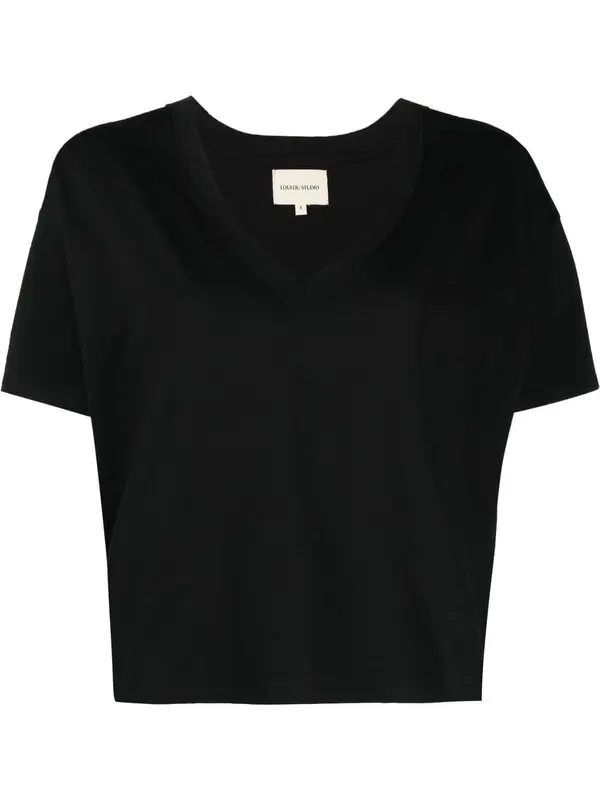 Loulou De Saison V-neck T-shirt - Black