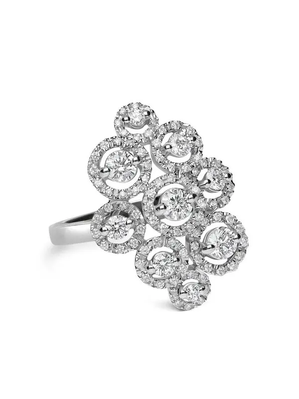 LEO PIZZO 18kt White Gold Diamond Crops Ring - Silver