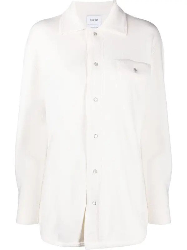BARRIE Chest Flap-pocket Shirt - Neutrals