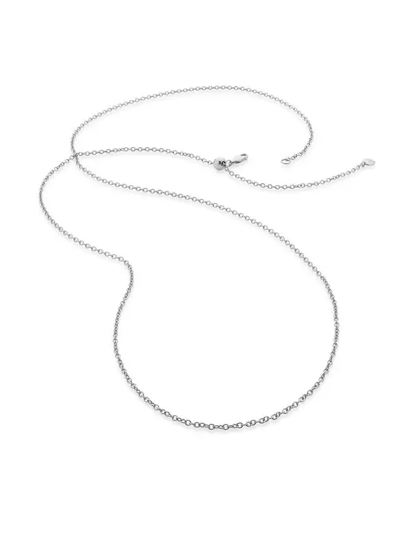 Monica Vinader 32/81cm Adjuster Rolo Chain - Silver