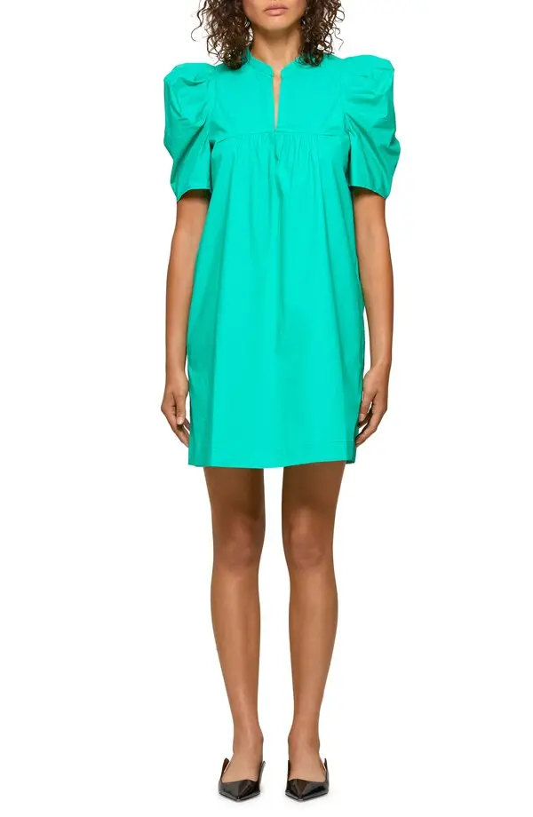 Baum Und Pferdgarten Ailyn Puff Sleeve Shift Dress - Green | Editorialist