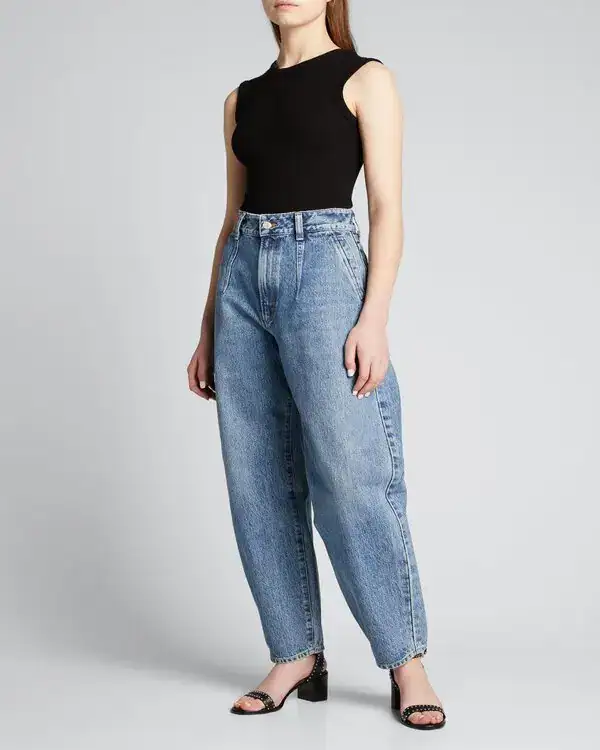 Agolde Darted Balloon-Leg Baggy Jeans Navigate Editorialist