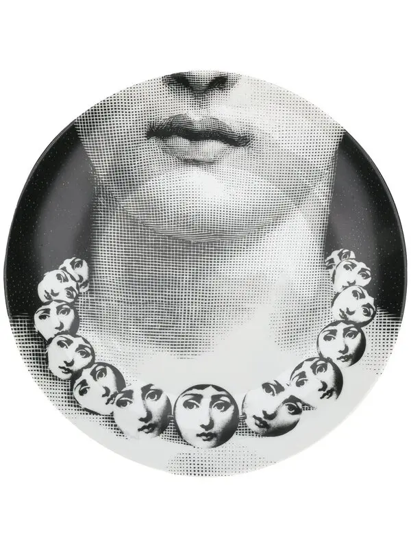 FORNASETTI Decorative Wall Plate - Black