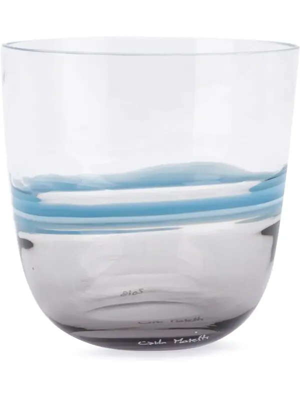 CARLO MORETTI Striped Glass - Blue