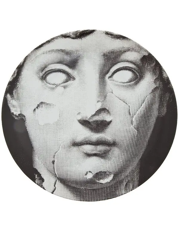 FORNASETTI Plate - Black