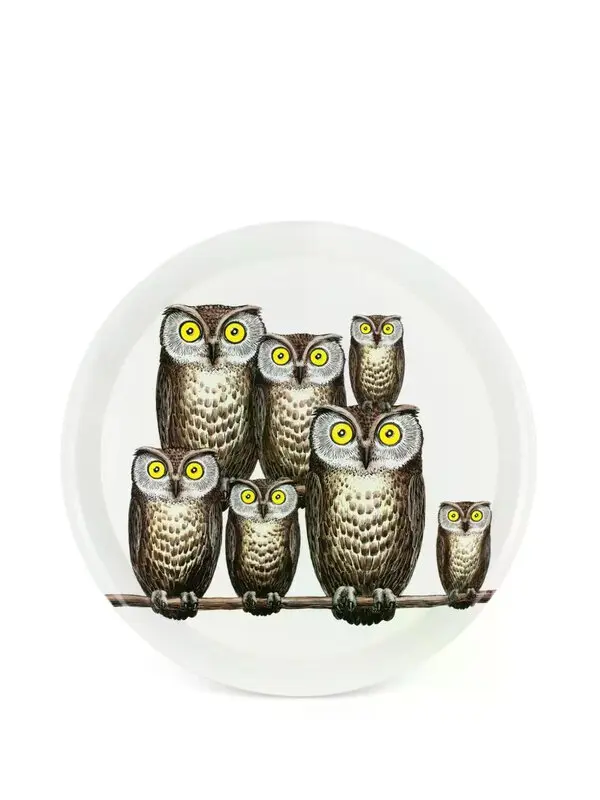 FORNASETTI Owl' Tray - White