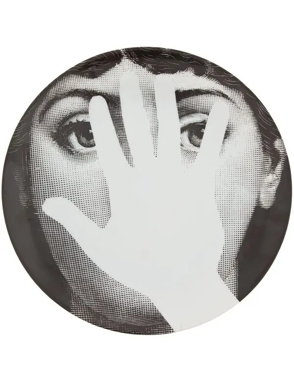 FORNASETTI Plate - Black