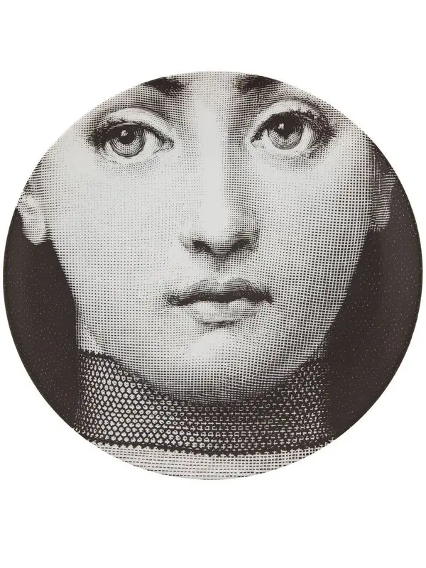 FORNASETTI Plate - Black